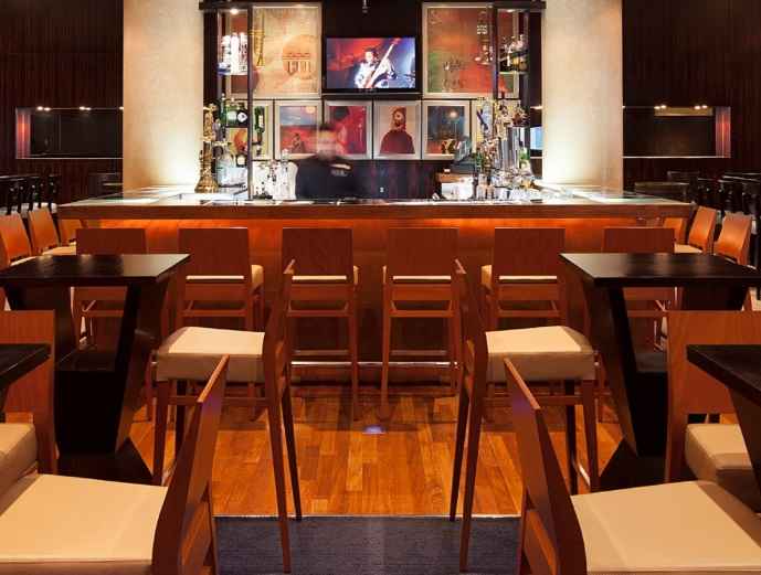 Blue Bar Restaurant, Trade Centre, Dubai - Menupages.ae